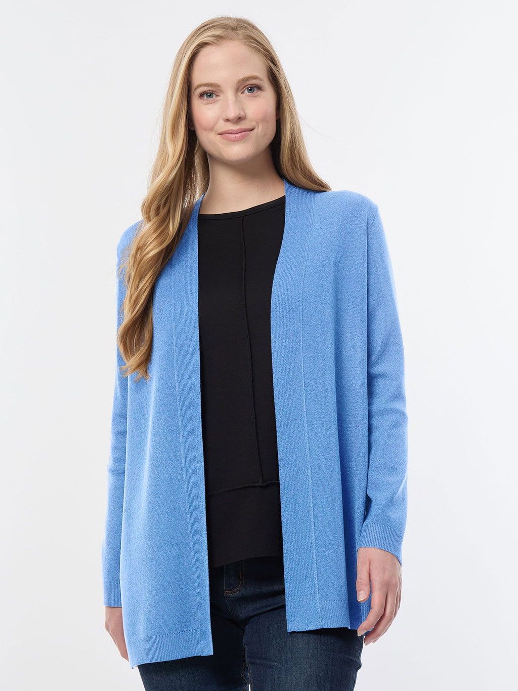 Plus Open Front Icon Cardigan – meison