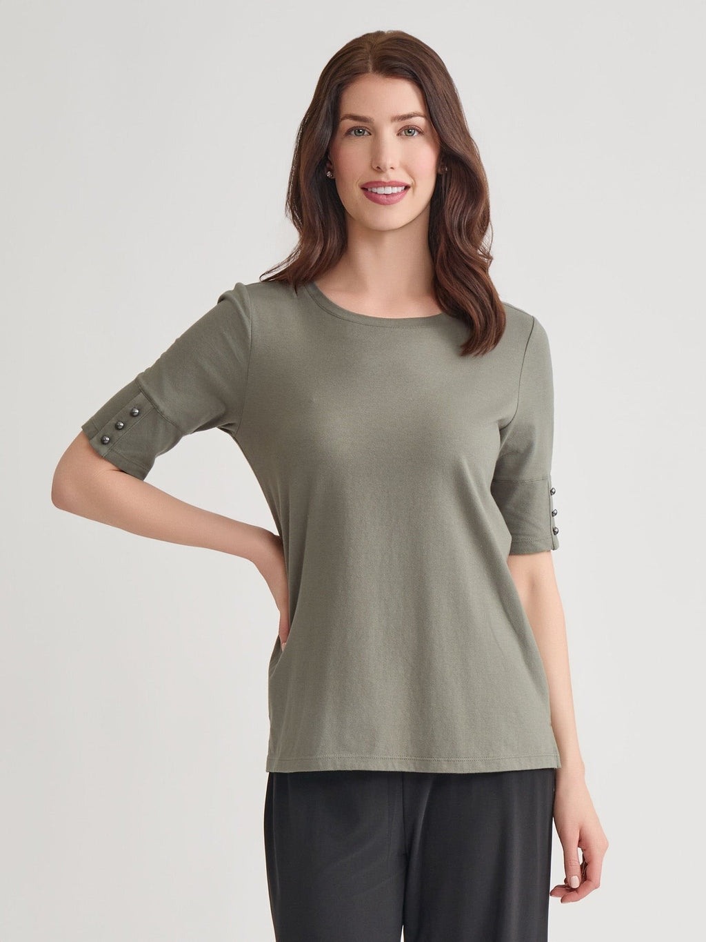 Short Sleeve Button Tee – meison