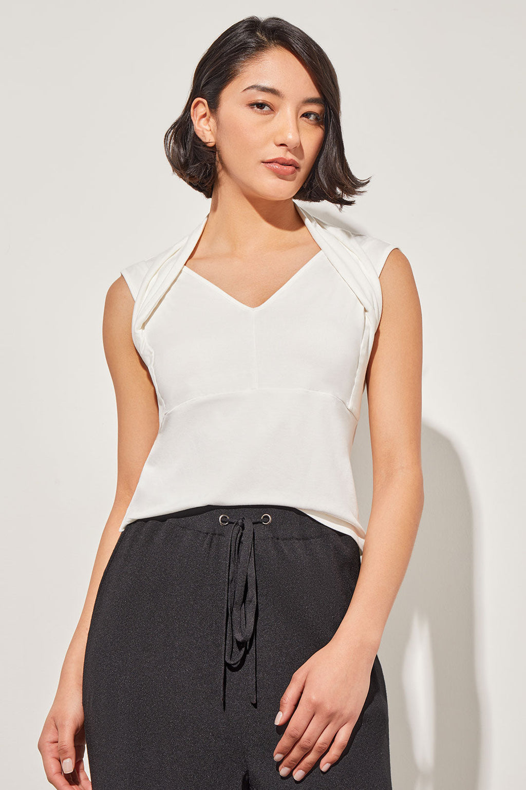 V-Neck Tank - Halter Top Jersey | Ming Wang – meison
